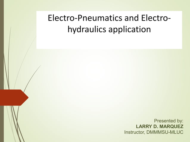 electro-pneumatics.pptx | Consumer Electronics | Technology & Computing
