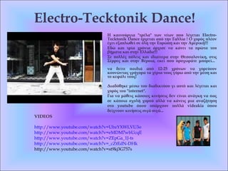 Electro tecktonik dance! final