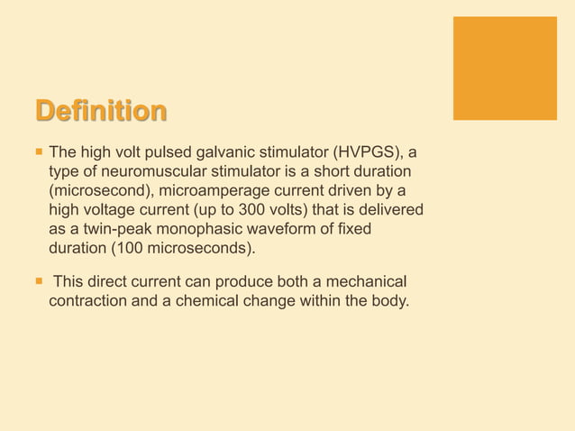 high voltage pulsating current | PPTX