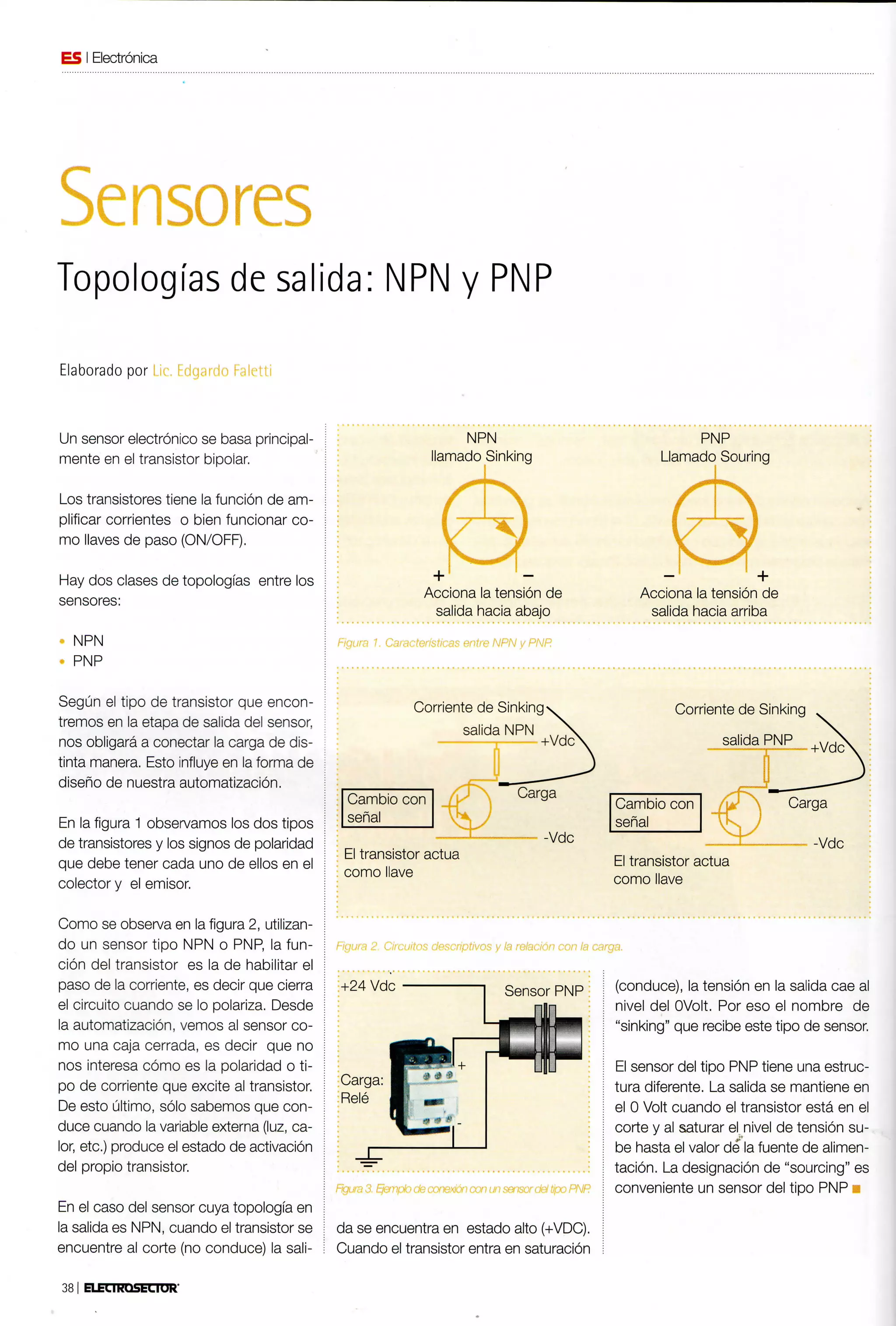 Sensores: topologías de Salida | PDF
