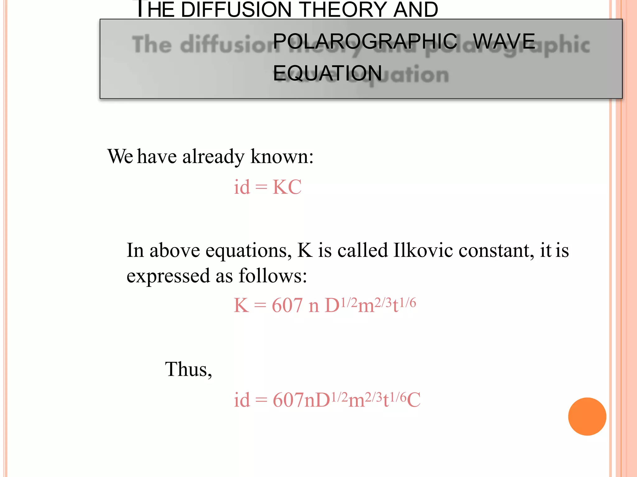 Electroanalytical chemistry polarography | PPTX