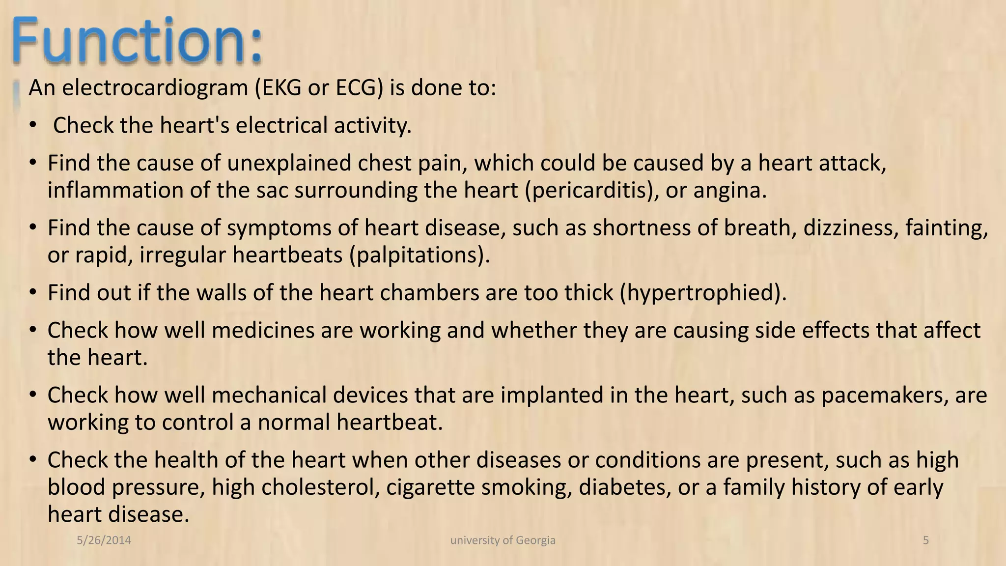 Electrocardiogram ECG or EKG | PPTX
