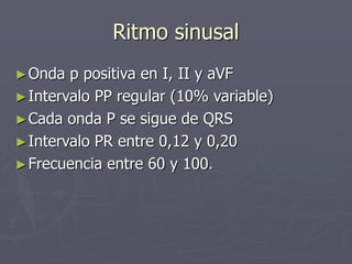 ELECTROCARDIOGRAFIA basica normal para estudiantes | PPT