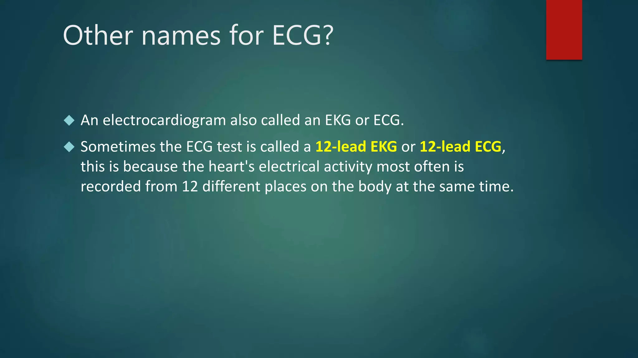Electrocardiogram | PPTX