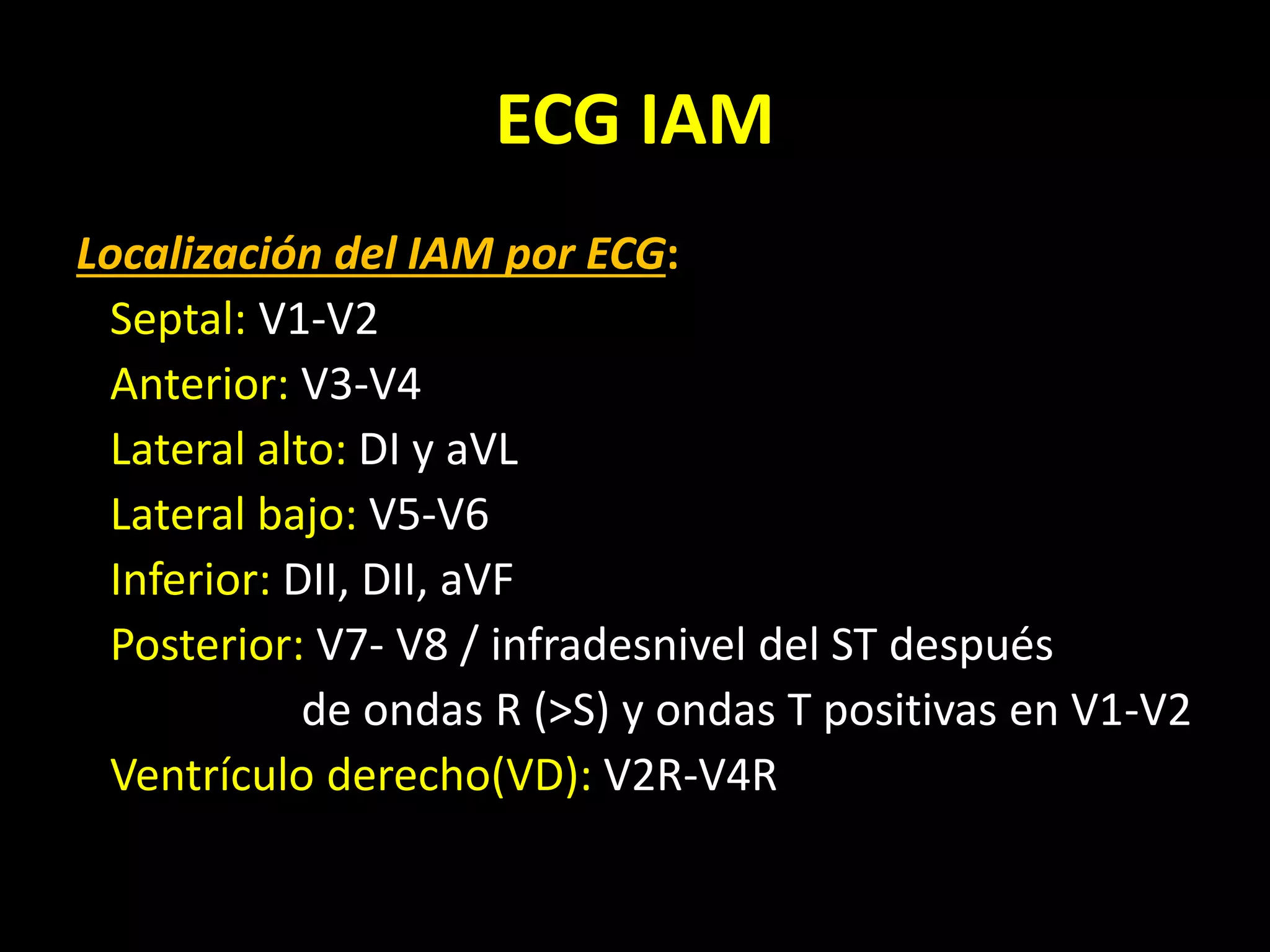 Electrocardiograma en IAM 2015 | PPTX