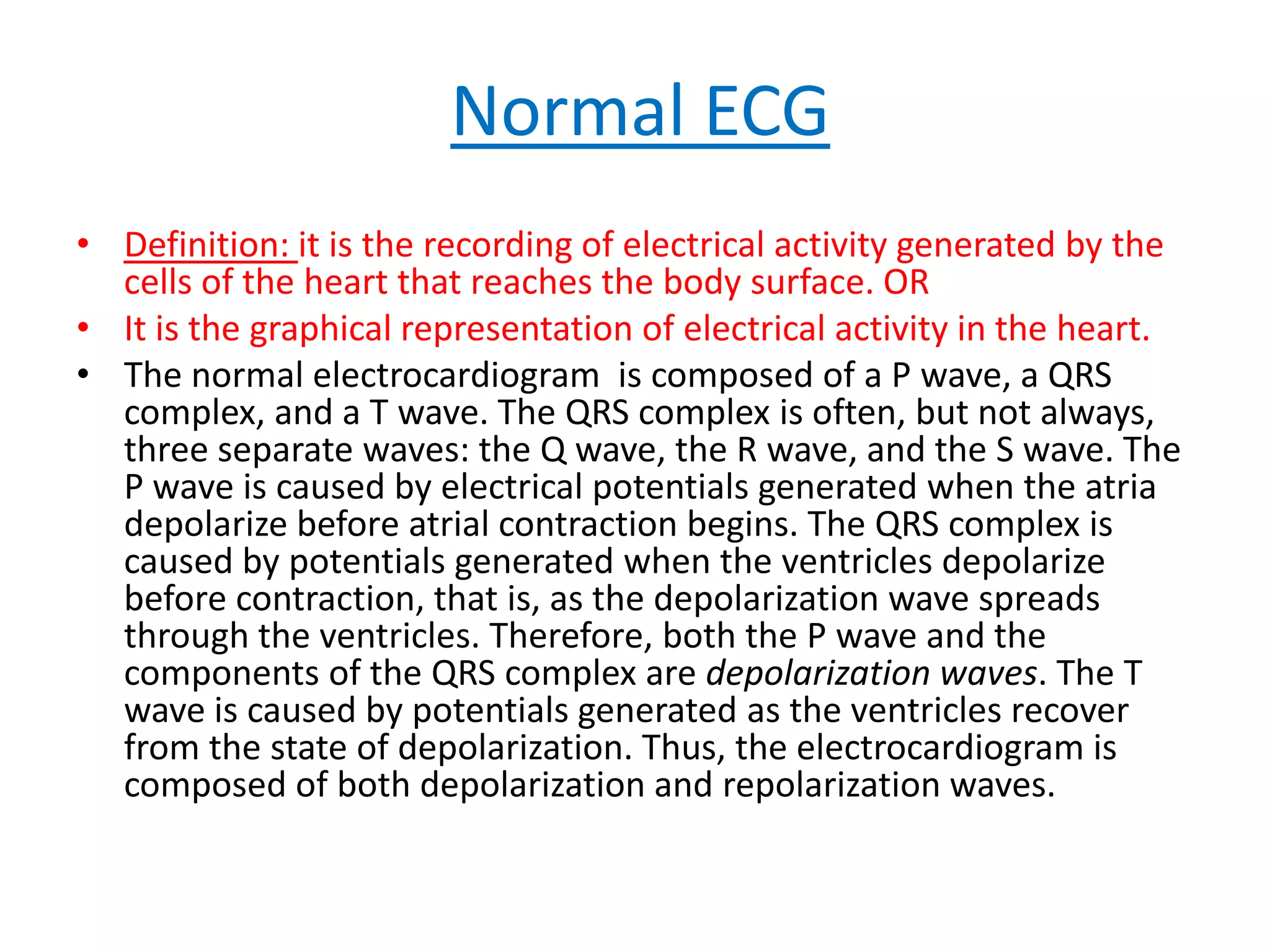 Electrocardiogram (ECG) | PPTX | Heart and Cardiovascular Diseases | Diseases and Conditions