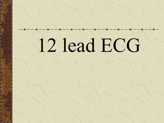 Electrocardiogram(ecg) | PPT