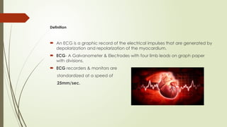 ELECTRO CARDIOGRAM (ECG) FINDING FOR NURSES | PPTX