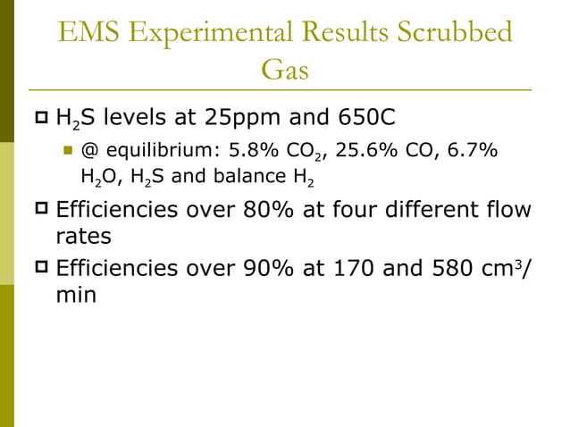 Separacion de H2S | PPT