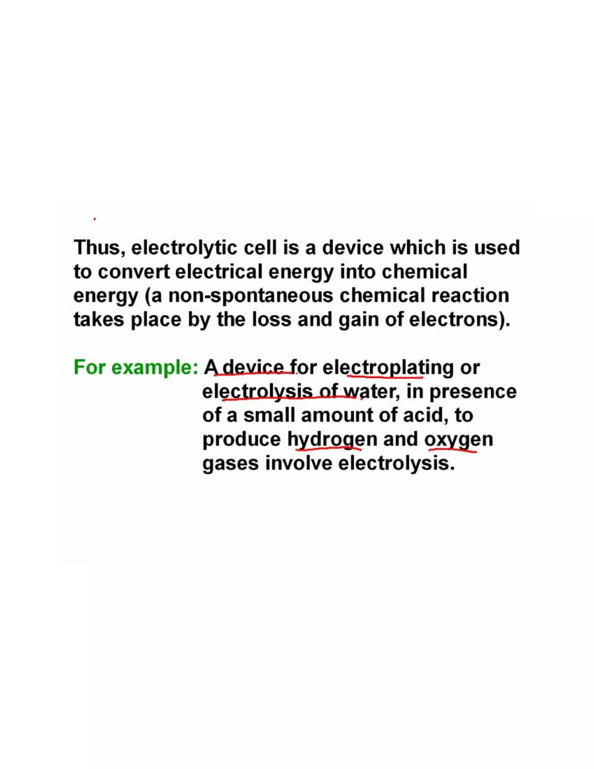 Electrochemical cells | PDF
