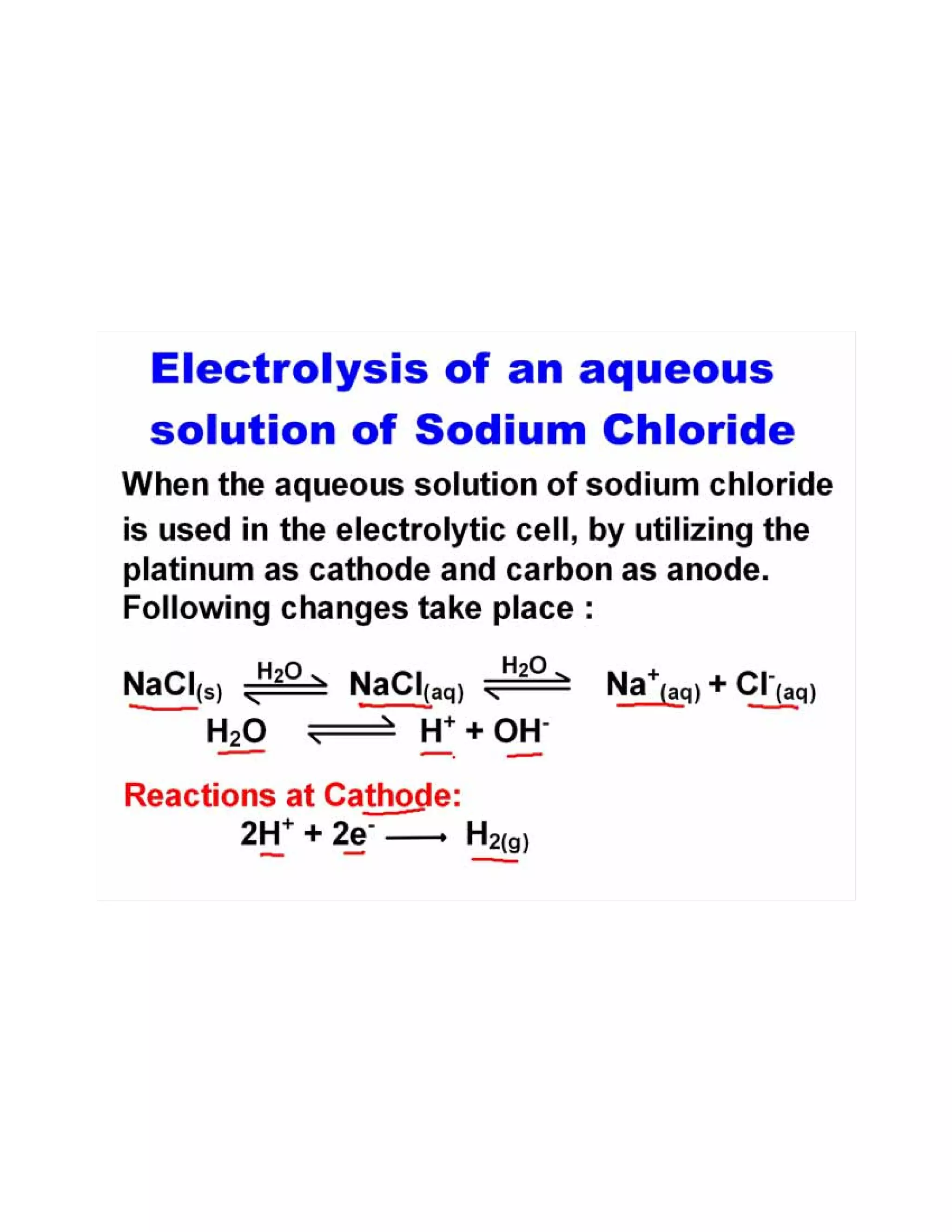 Electrochemical cells | PDF