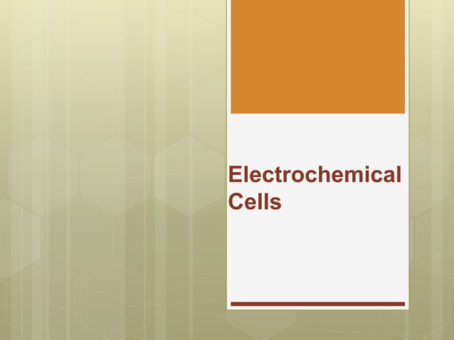 IB Chemistry SL Electrochemical cells | PPT