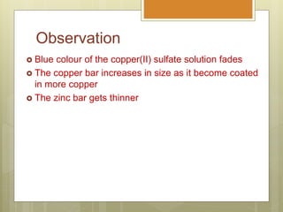 IB Chemistry SL Electrochemical cells | PPTX