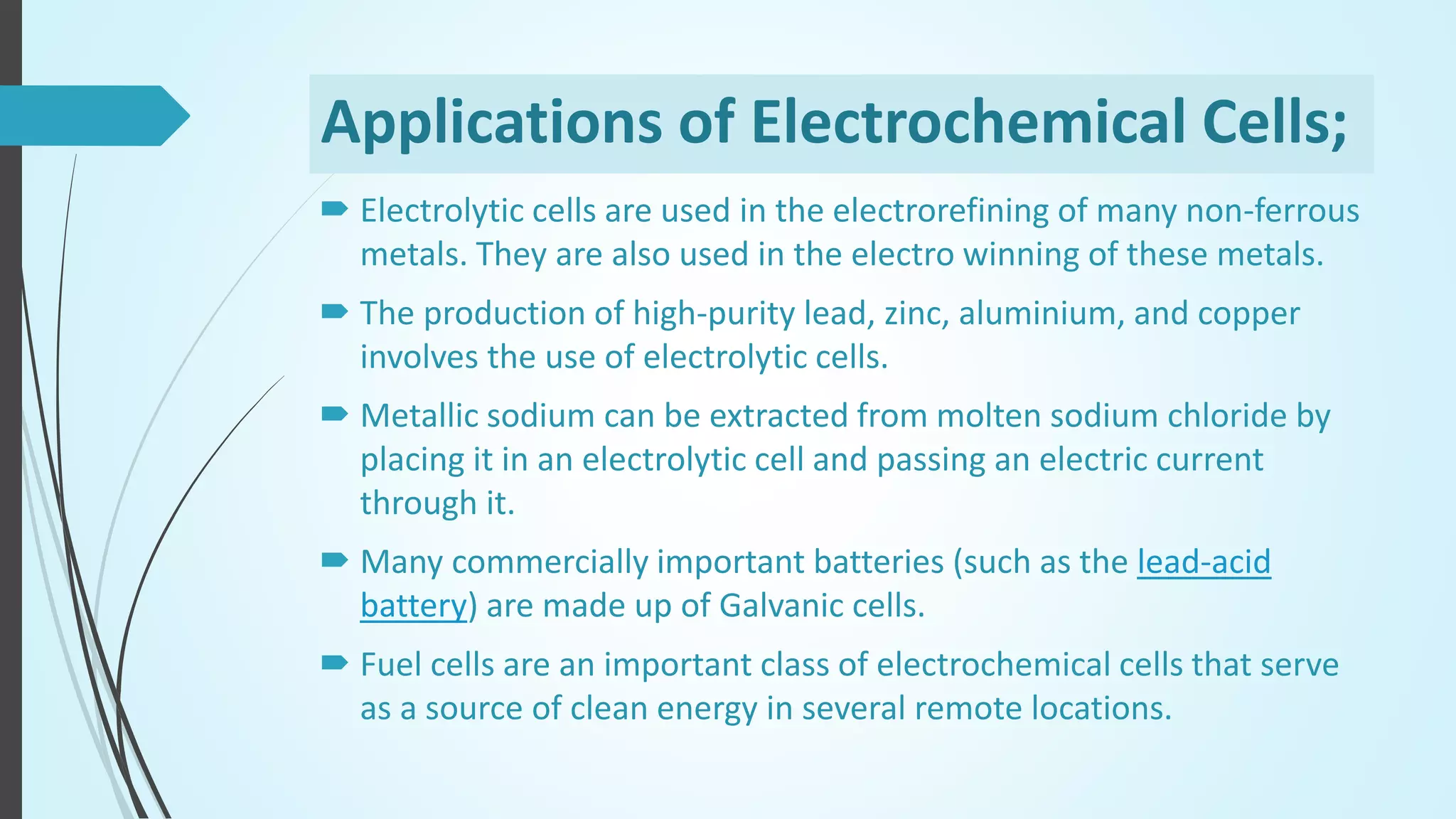 Electrochemical cells. | PPTX