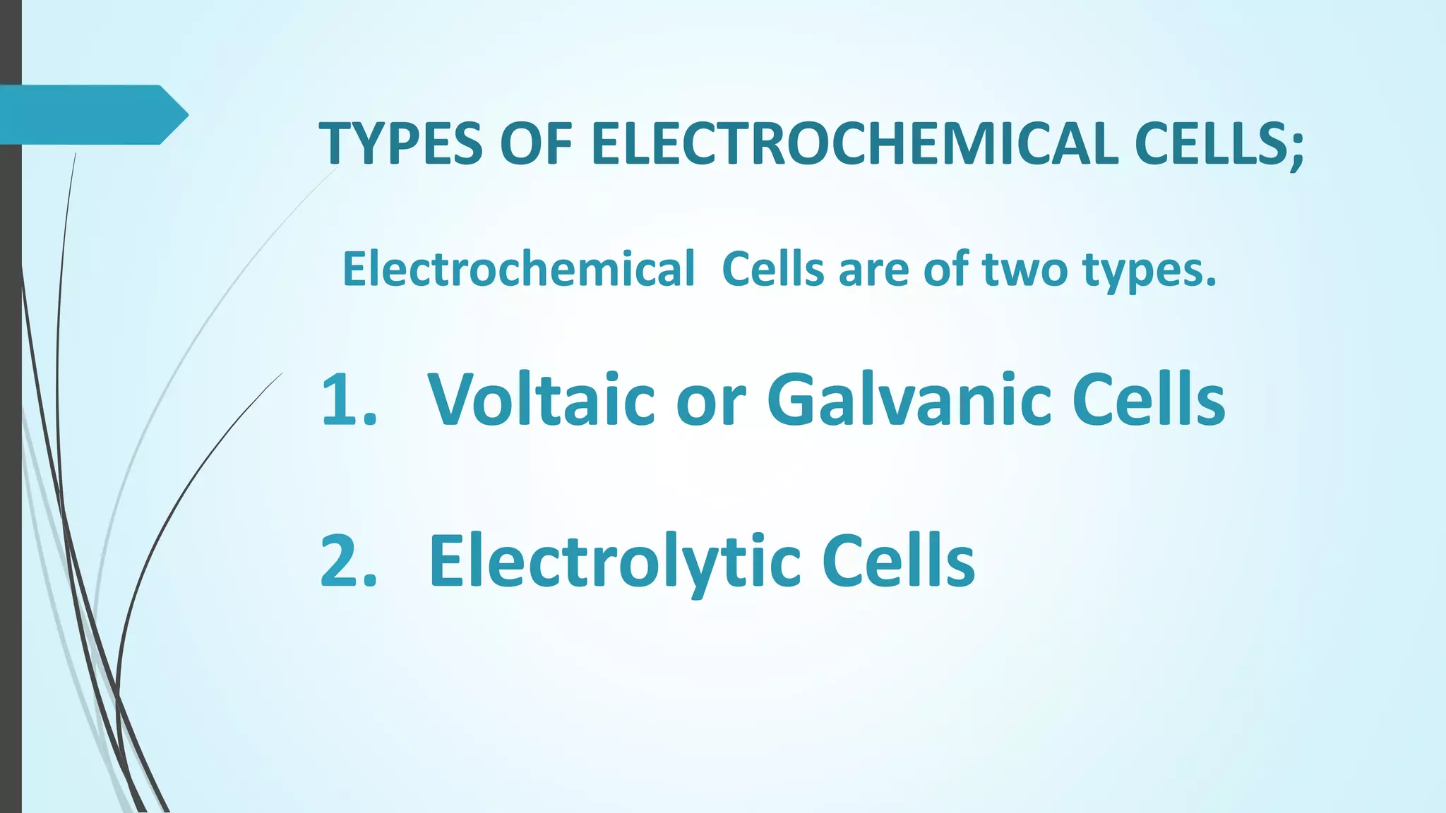 Electrochemical cells. | PPTX