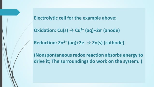 Electrochemical cells. | PPTX | Chemistry | Science