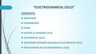 Electrochemical cells. | PPTX