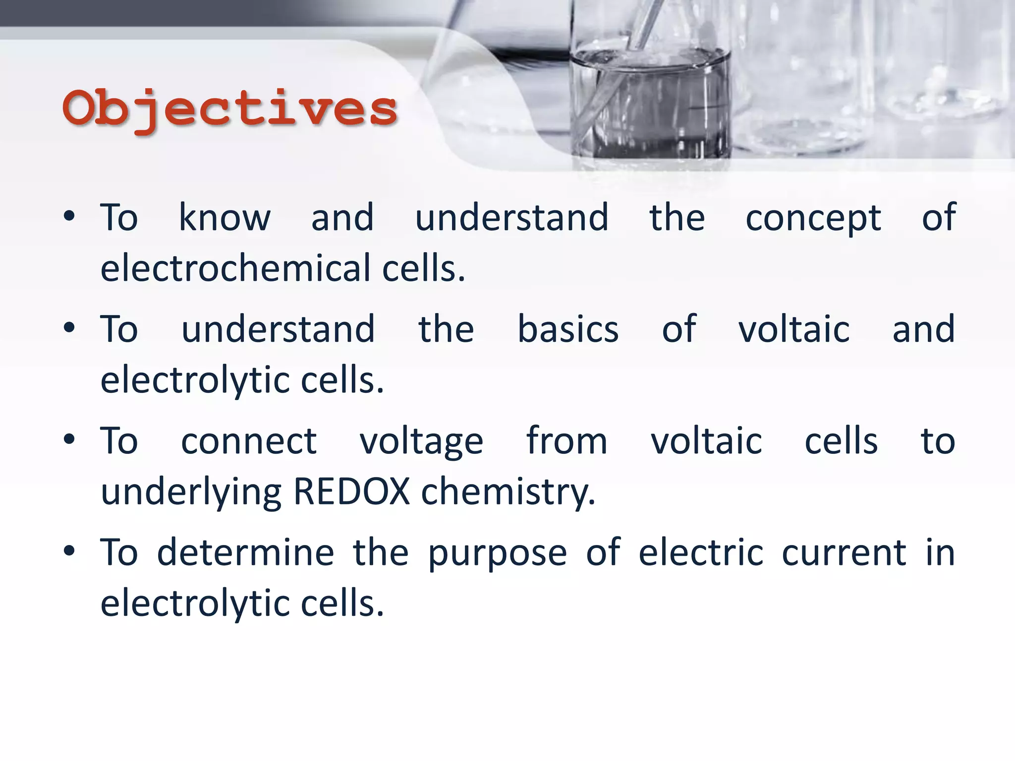 Electrochemical cells 1 | PPTX