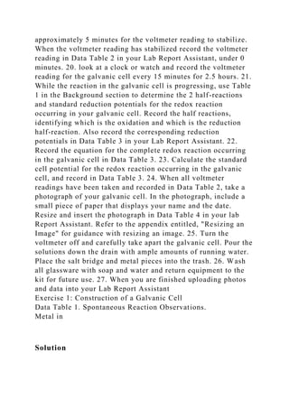 Electrochemical Cells and Cell PotentialsObjective The pu.docx