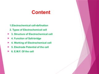 Electrochemical cells or Glavanic cells.pptx