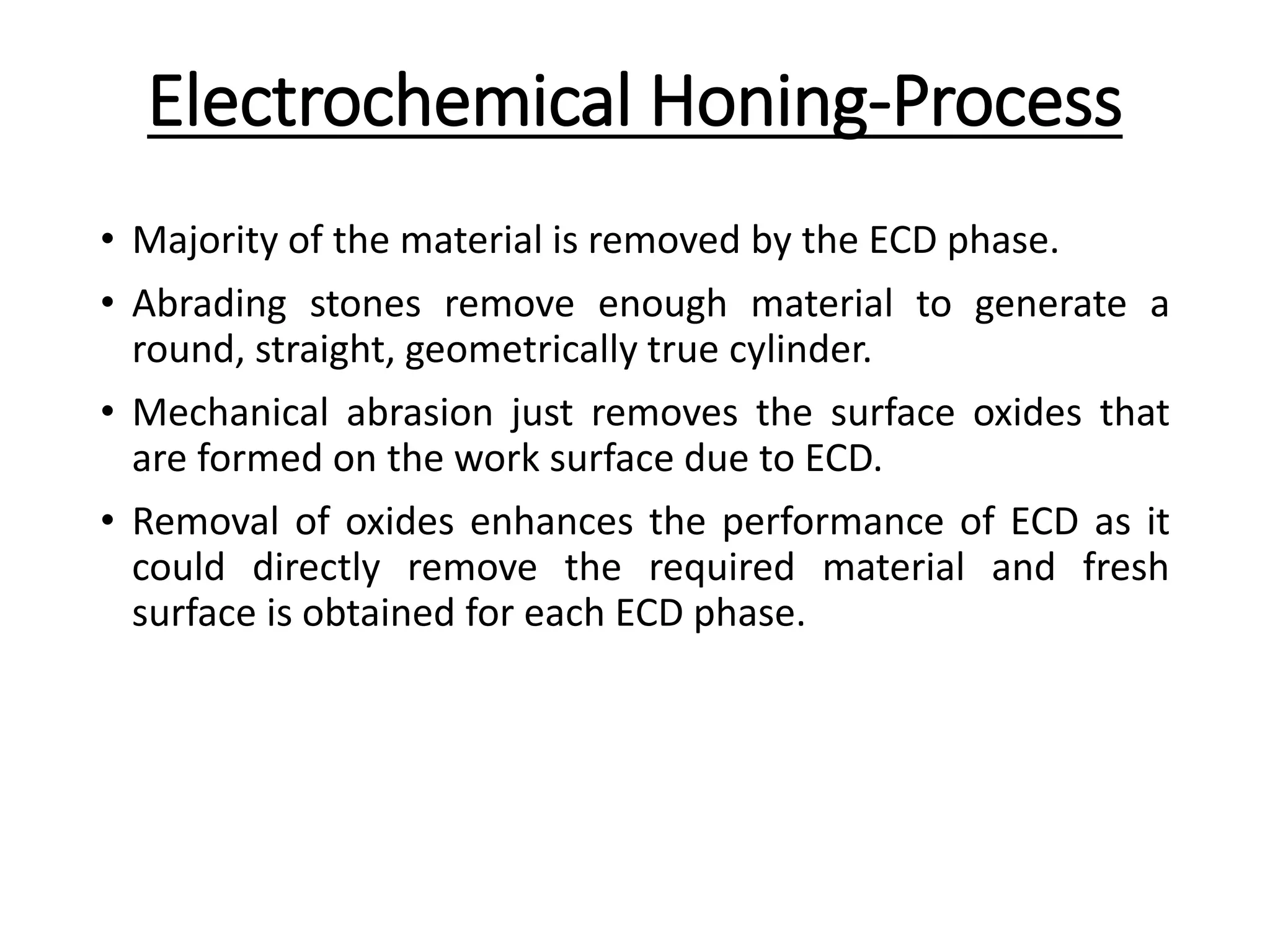 Electrochemical honing | PPTX