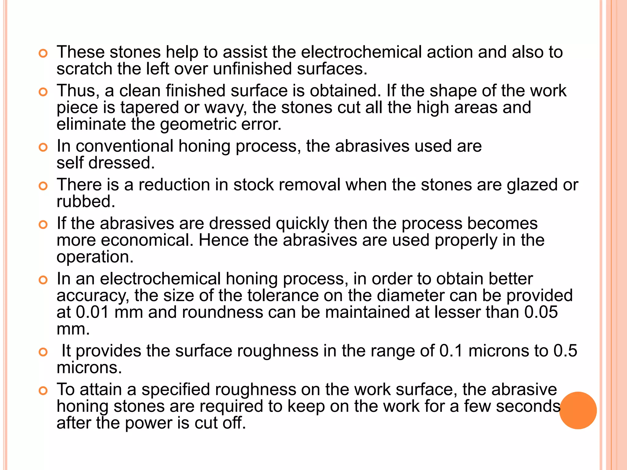 Electro chemical honing process | PPTX