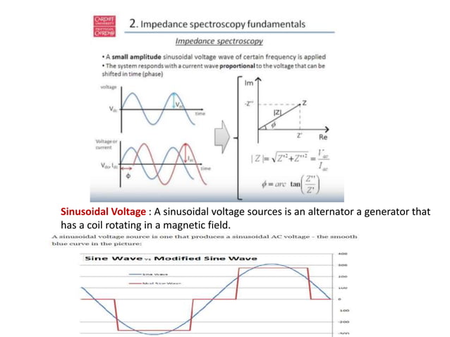 Electrochemical impedance spectroscopy | PPTX | Chemistry | Science