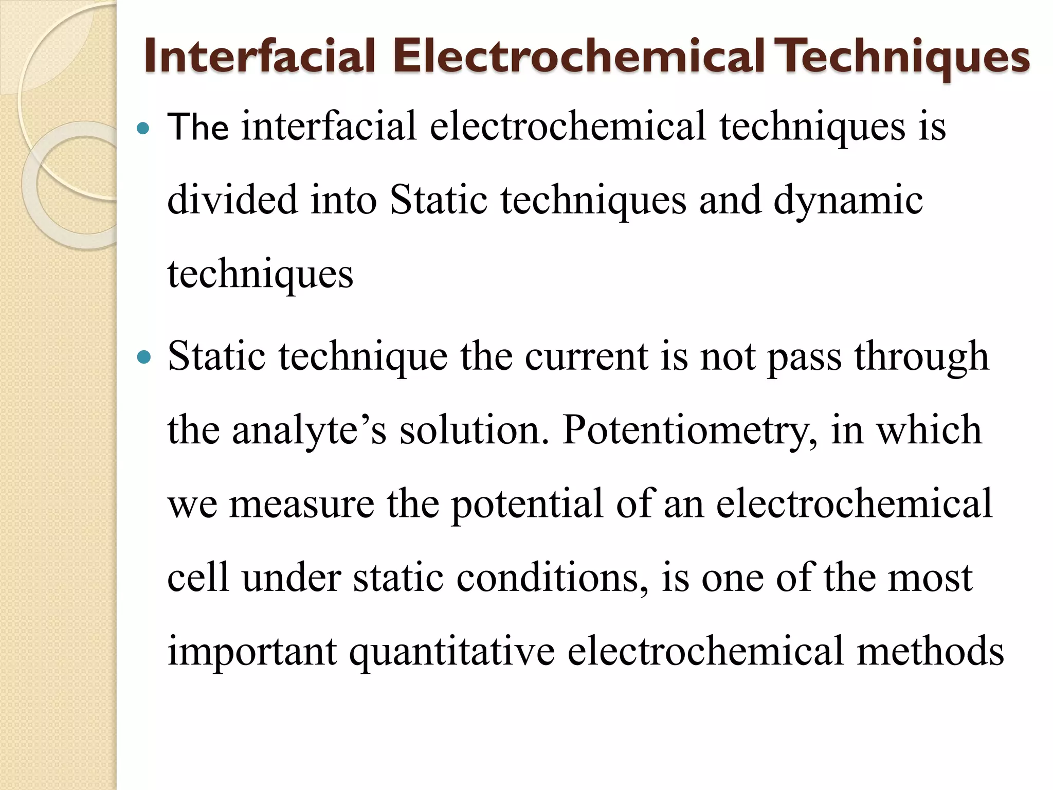 Electrochemical method of analysis | PDF