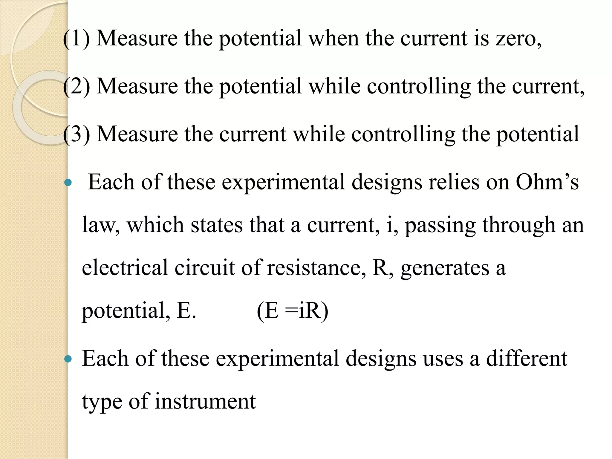 Electrochemical method of analysis | PDF