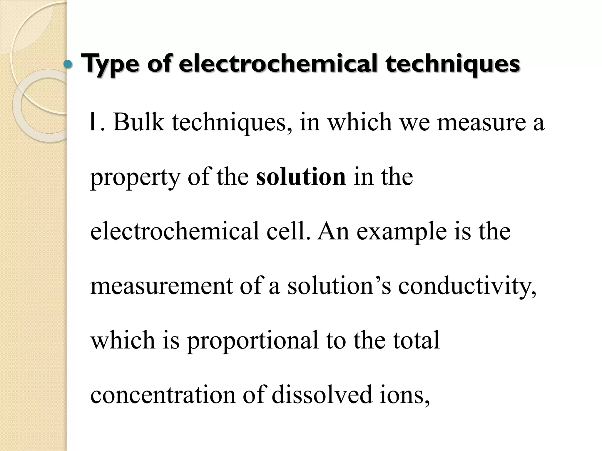 Electrochemical method of analysis | PDF
