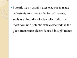 Electrochemical method of analysis | PDF