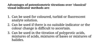 electrochemical methods of analysis of complex samples | PPTX