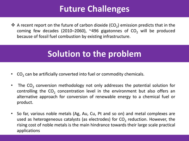 Electrochemical reduction of Carbon Dioxide | PPTX | Commodities | Economy