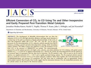 Electrochemical reduction of Carbon Dioxide | PPTX
