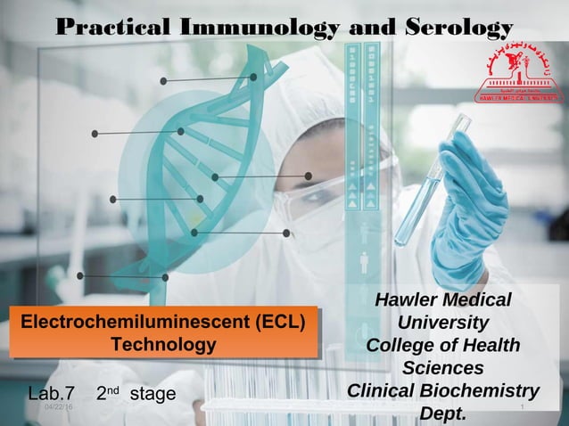 Electrochemiluminescent (ecl) | PPT | Chemistry | Science