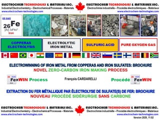 The FerWIN Process - Electrowinning Iron from Copperas and Ferrous ...