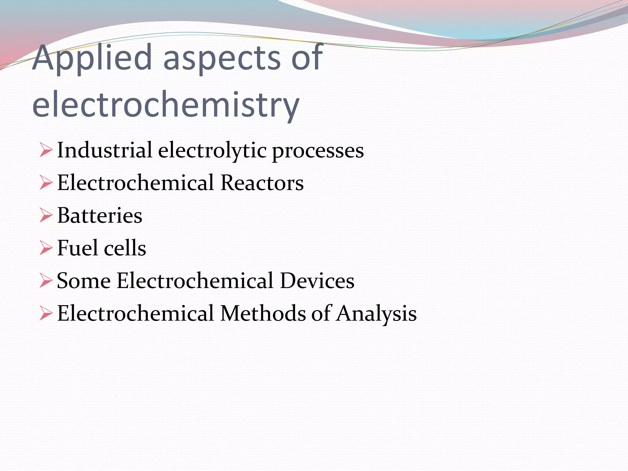 Electrochemistry | PPTX