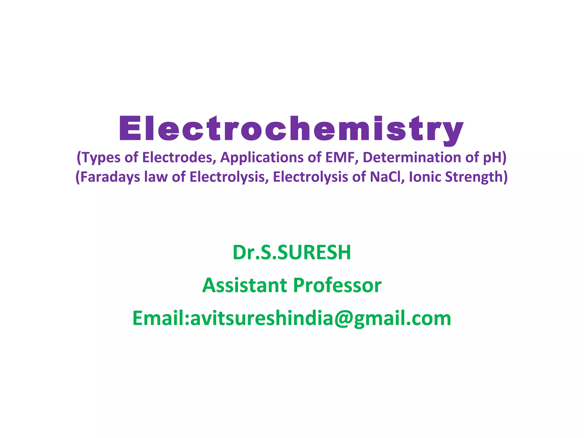 Electrochemistry | PPT