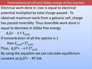 Electro chemistry | PPTX