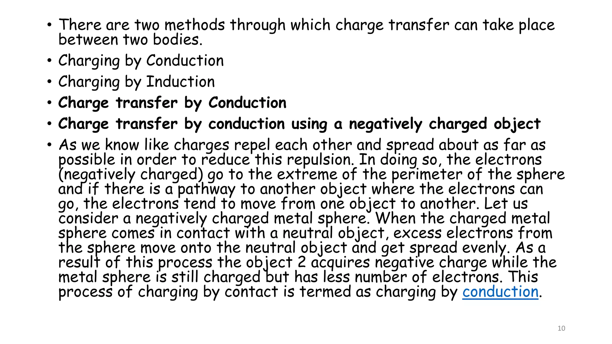 charge transfer process in the presence and absence of electric field | PPT