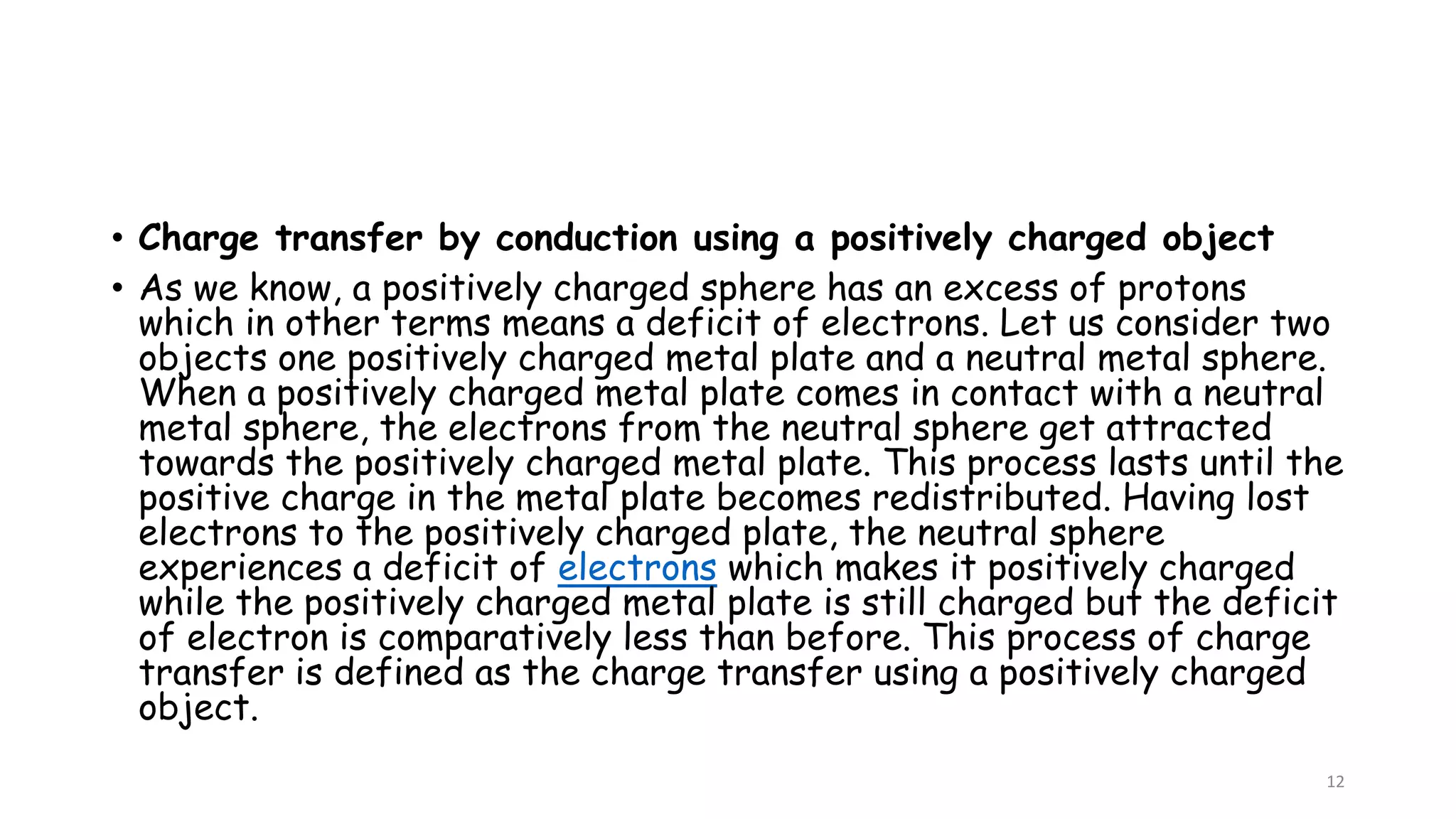 charge transfer process in the presence and absence of electric field | PPT