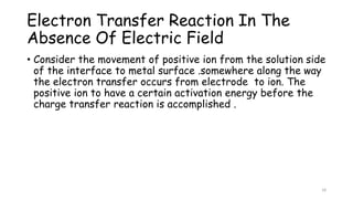 charge transfer process in the presence and absence of electric field | PPT