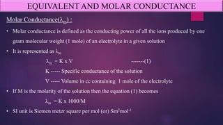 Molar Conductivity Of Metals
