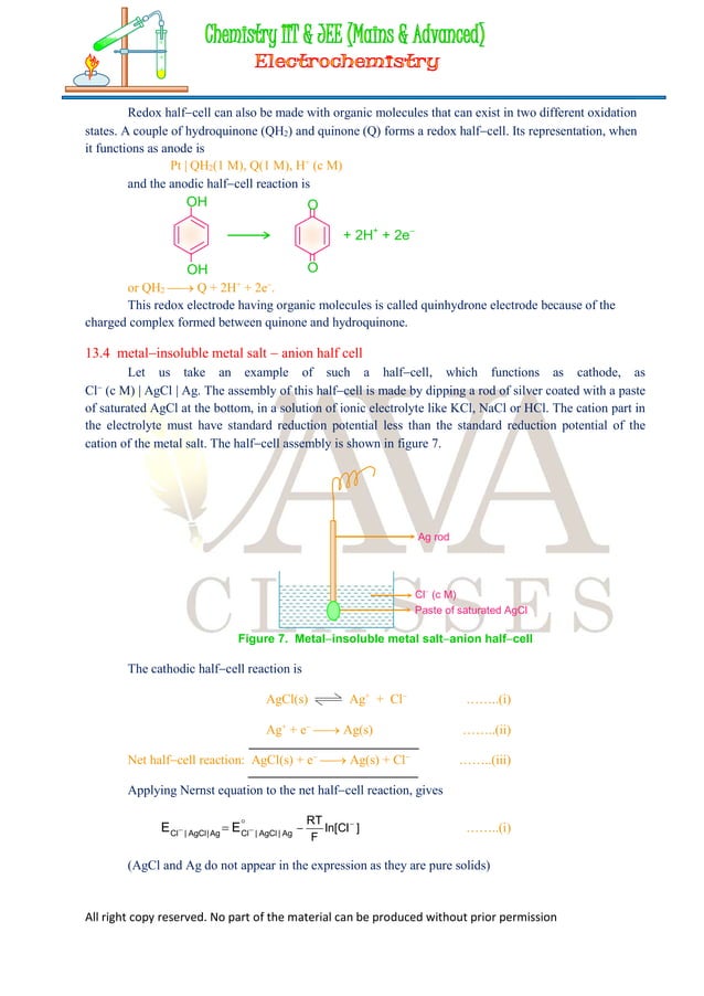 Electrochemistry Notes for Class 12 JEE and JEE Advanced PDF | PDF