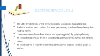 ELECTROCHEMISTRY.pptx used in daily life | PPTX