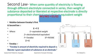 electrochemistry & Intro, Faraday's Laws | PPTX | Chemistry | Science