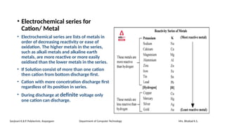 electrochemistry & Intro, Faraday's Laws | PPTX