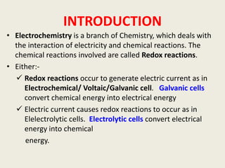 Electrochemistry presentation 1 | PPT
