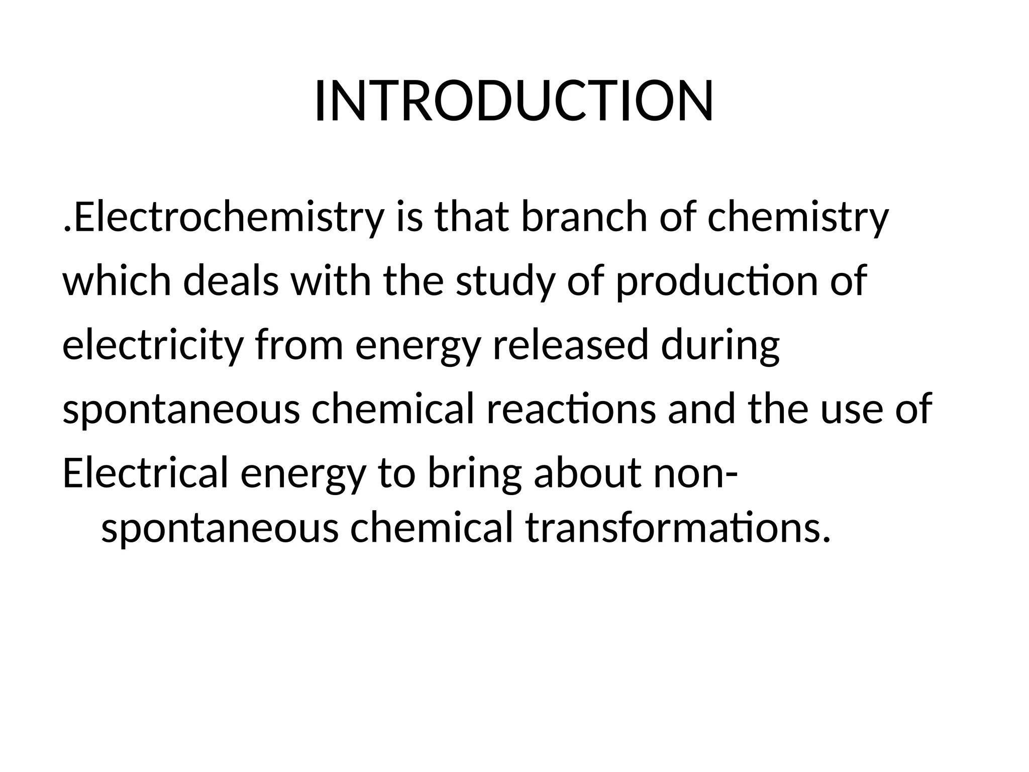 ELECTROCHEMISTRY PowerPoint presentation | PPTX