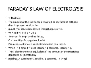 ELECTROCHEMISTRY PowerPoint presentation | PPTX